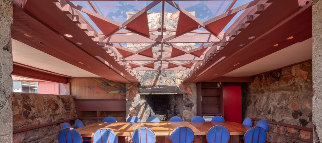 Preservation of Taliesin West Board Room Completed - Frank Lloyd Wright Foundation