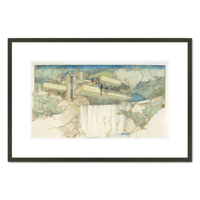 Fallingwater Drawing Print - Frank Lloyd Wright Foundation