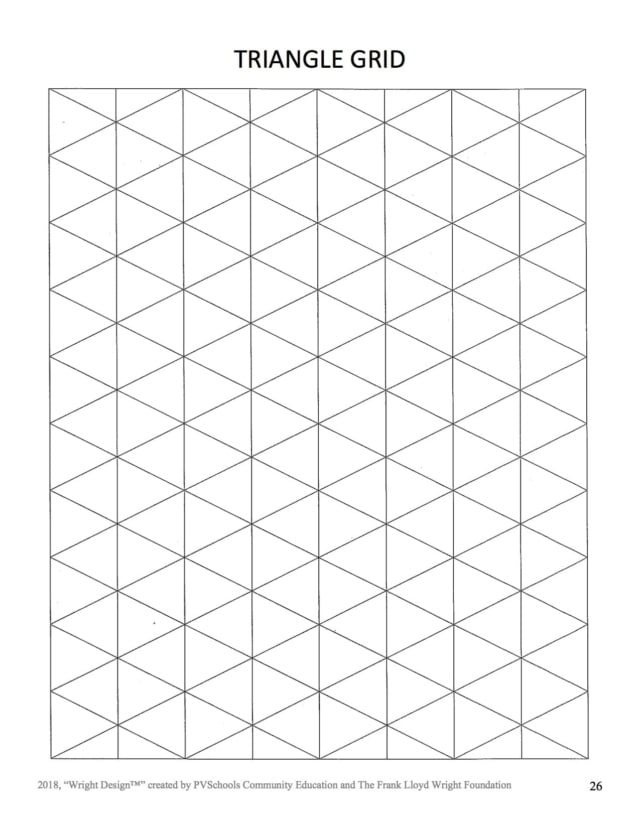 4 Triangle Grid - Frank Lloyd Wright Foundation