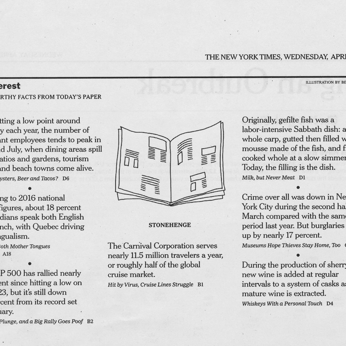 Illustrator Ben Denzer Creates Newspaper Architecture for the New York ...