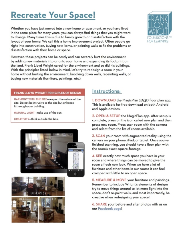 Frank Lloyd Wright Virtual Classroom: Recreate Your Space with the ...