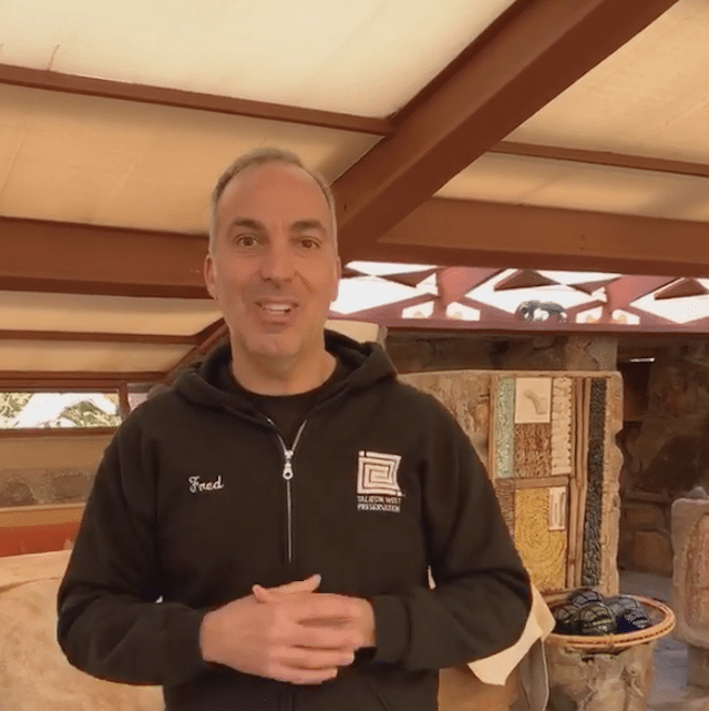 Fred in Garden Room_TT - Frank Lloyd Wright Foundation