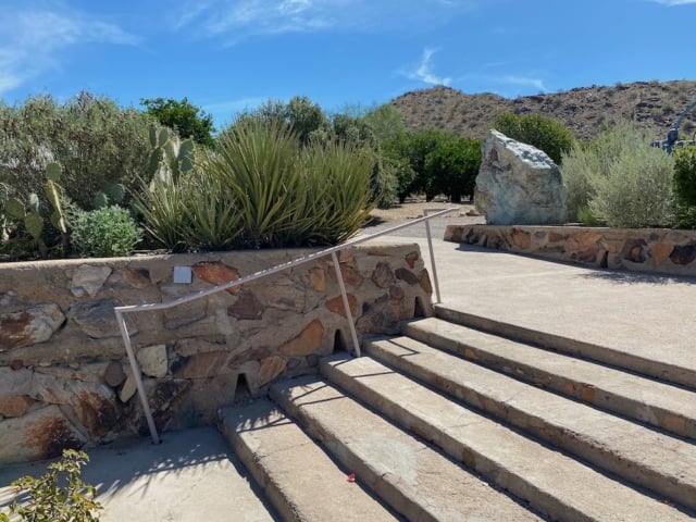 Stair handrail ADA - Frank Lloyd Wright Foundation