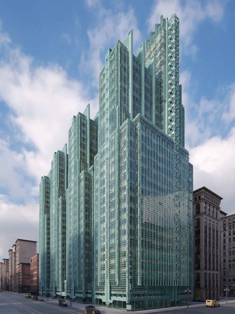 Frank Lloyd Wright’s Unbuilt Skyscrapers Come to Life with Never-Before ...